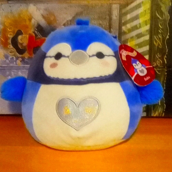Toys | Squishmallow 8 Babs The Blue Jay Bird Valentines Edition Plush ...